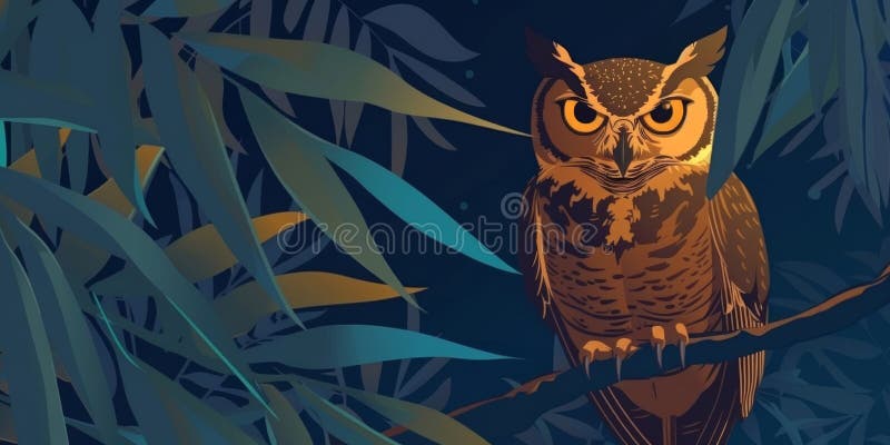 Dramatic Propaganda Poster with Owl Illustration, Perfect for Creative ...