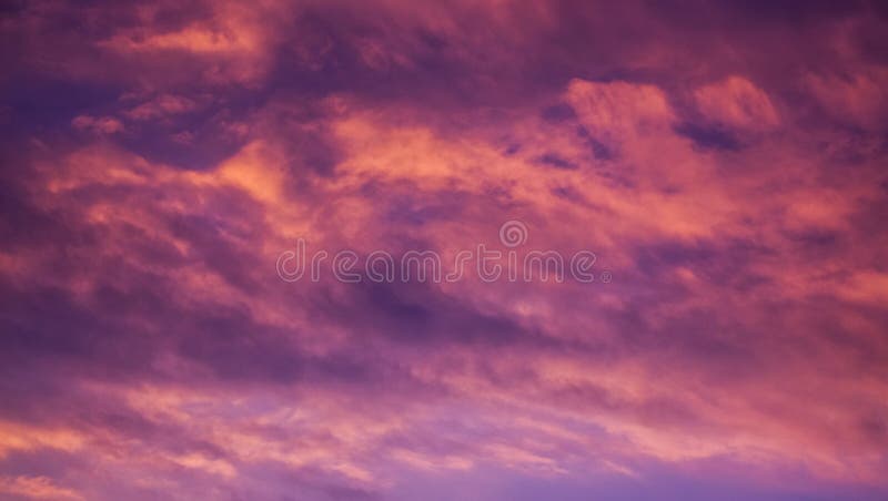 Dramatic Purple Clouds during the Sunset. the Texture is from the ...