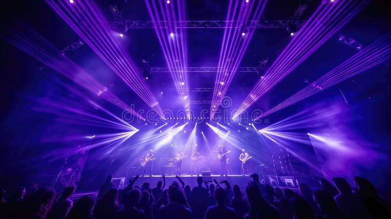 Dramatic purple light stock illustration. Illustration of illumination ...