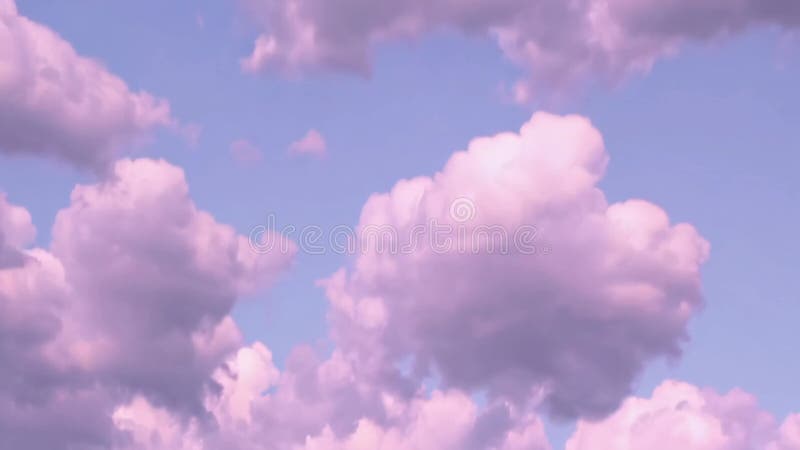 Dramatic Purple and Pink Clouds at Sunset, Serene Sky. Nature and ...