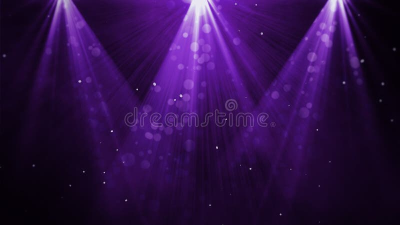 Dramatic Purple Stage Lighting with Bokeh Effect Stock Illustration ...