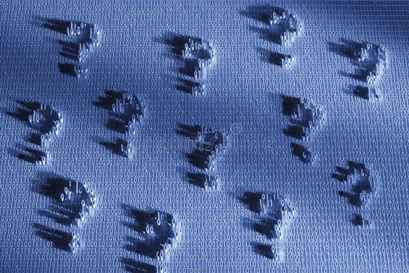 Dramatic Questions Rise from the Data Stock Image - Image of research ...