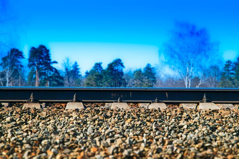 Dramatic Railway Transportation Track Background Stock Image - Image of ...