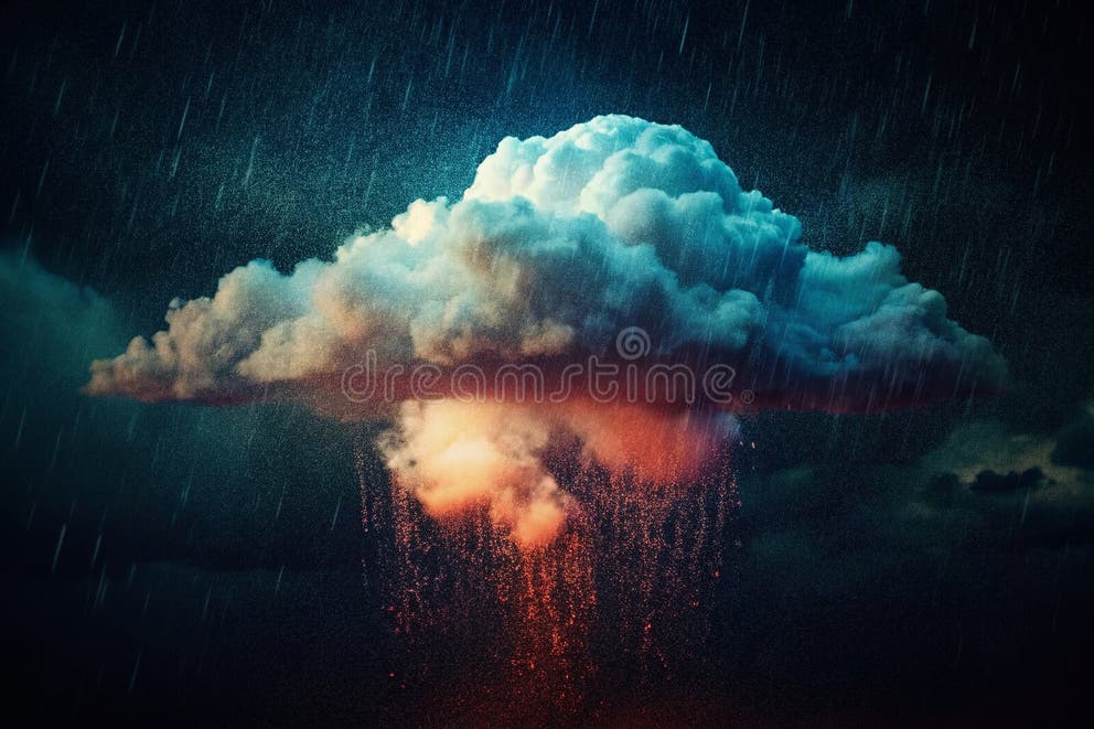 Dramatic Rain Cloudscape a LowLight Textured Stock Image Perfect for ...