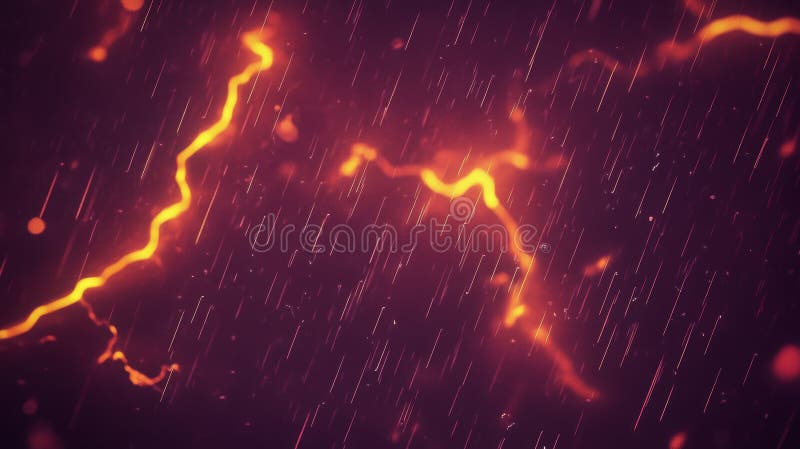 Dramatic Rainfall and Abstract Lighting - Dark Toned Intense Weather ...