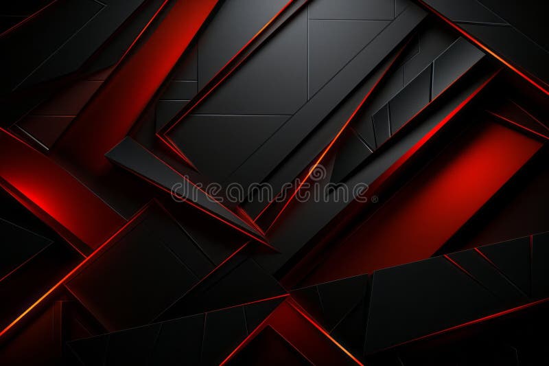 A Dramatic Red and Black Background with Sharp Angles Stock ...