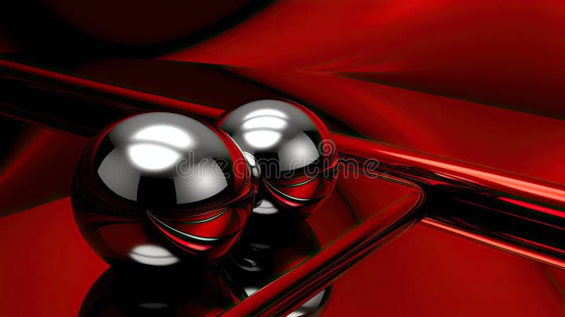 Dramatic Red Black Silver Background Stock Illustration - Illustration ...