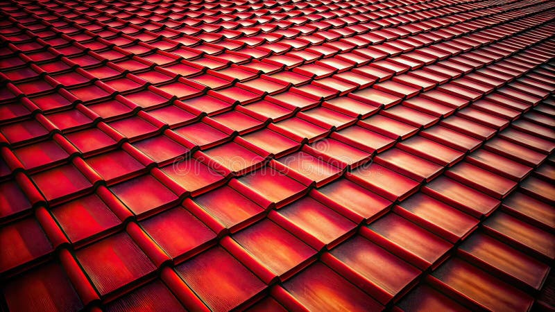 Dramatic Red Checkered Tile Silhouette AIGenerated Architectural Art ...