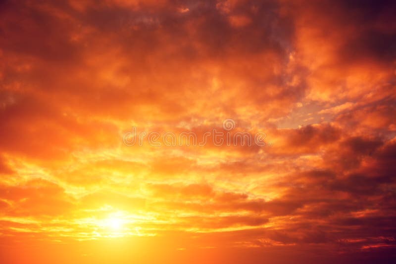 Red Cloudy Sky During Sunset Picture. Image: 83024304