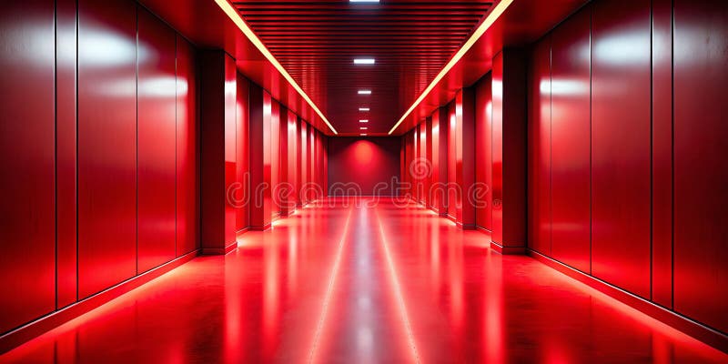 Dramatic Red Corridor Event Poster Background Rule of Thirds ...