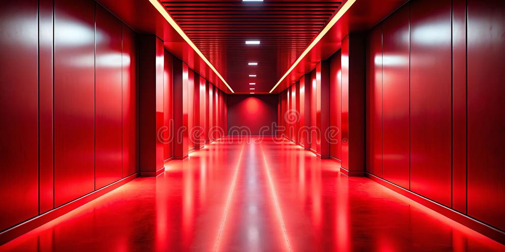 Dramatic Red Corridor Event Poster Background Rule of Thirds ...