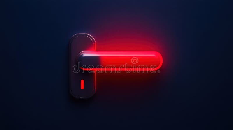 Dramatic Red Light on a Black Background, Study in Contrast and ...