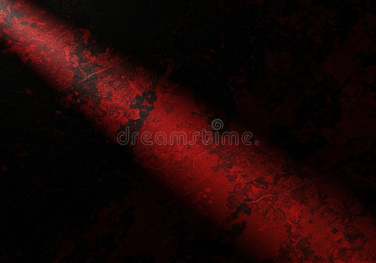 Dramatic Red Light on Dark Grunge Wall Texture with Shadow Effect Stock ...
