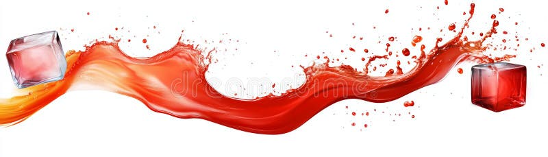 Dramatic Red Liquid Splash Exploding from a Glass, Captivating Display ...