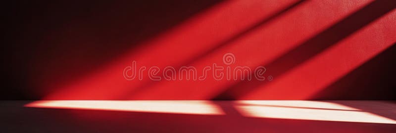 Dramatic Red Shadows and Light Play Beautifully on a Surface, Capturing ...