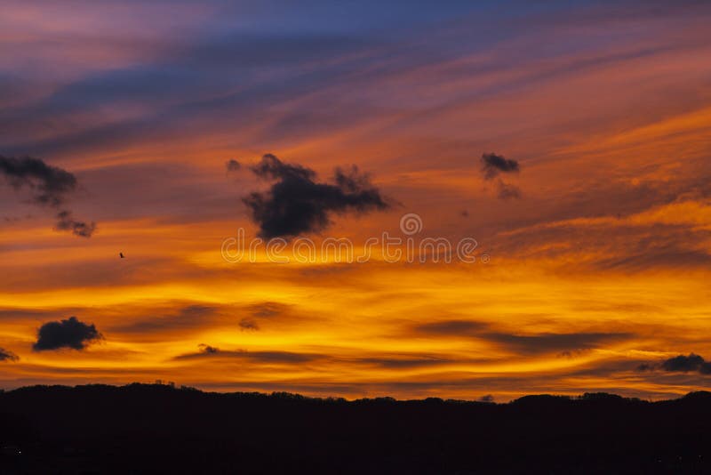 Dramatic red sky stock image. Image of background, cloudy - 105813283