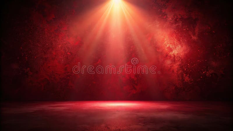 Dramatic Red Spotlight on Grungy Surface, Ideal for Product ...