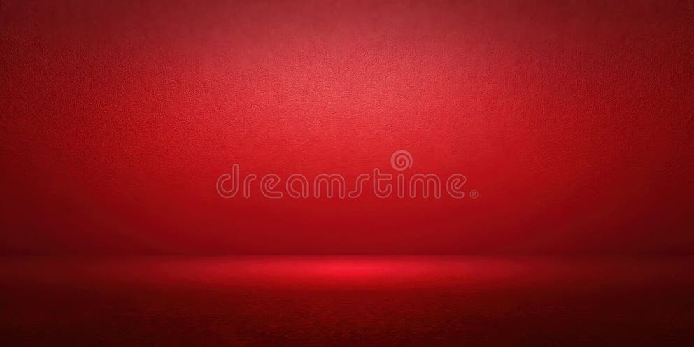 Dramatic Red Studio Backdrop with Subtle Textured Wall and Floor ...