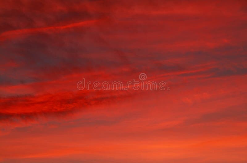 Dramatic Red Sunset Sky Background, Impressive Beauty in Nature Stock ...