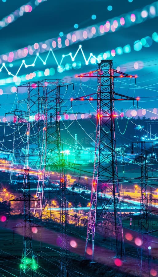 Dramatic Rise in Energy Prices Depicted by a Soaring Stock Chart in a ...