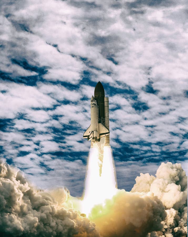 Dramatic Rocket Launch. the Elements of this Image Furnished by NASA ...