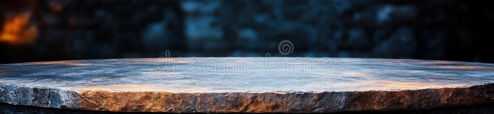 Dramatic Rocky Landscape at Sunset Stock Illustration - Illustration of ...