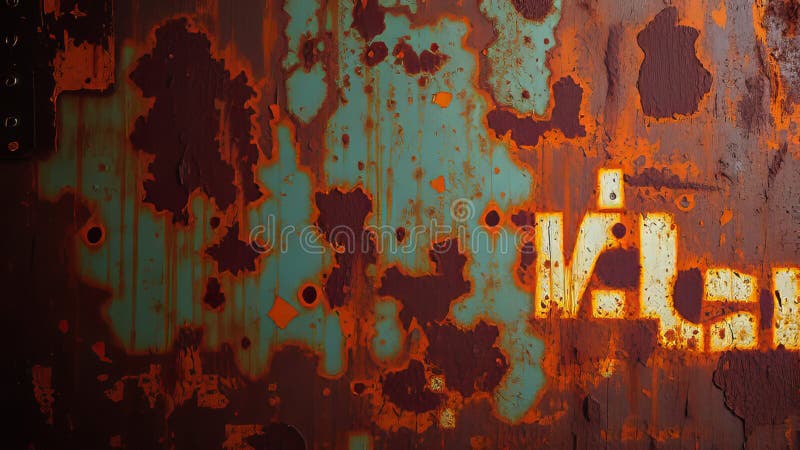 Dramatic Rusted Steel Texture Background a Grungy Industrial Design ...