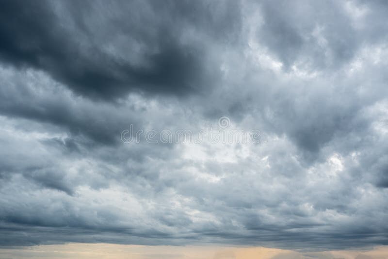 Dramatic Scene of Cloudy Landscape before the Rain Stock Photo - Image ...