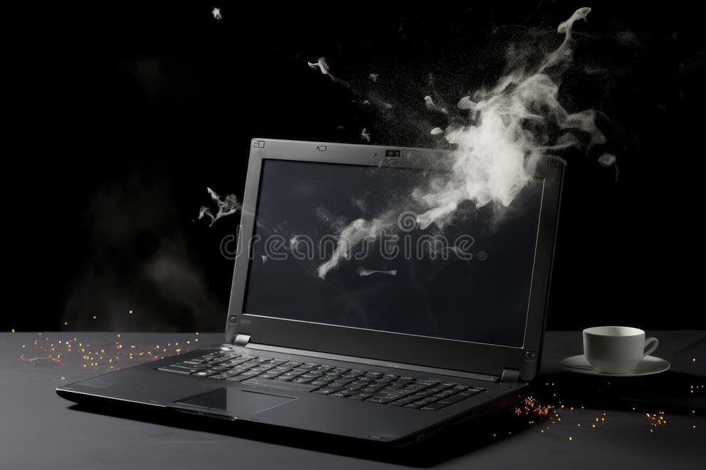 Dramatic Scene of Computer Components Undergoing Intense Overclocking ...