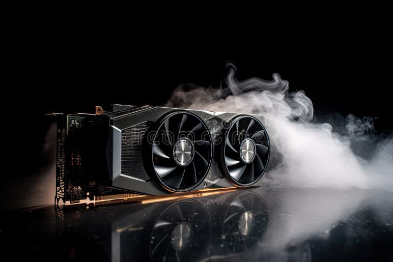 Dramatic Scene of Computer Components Undergoing Intense Overclocking ...