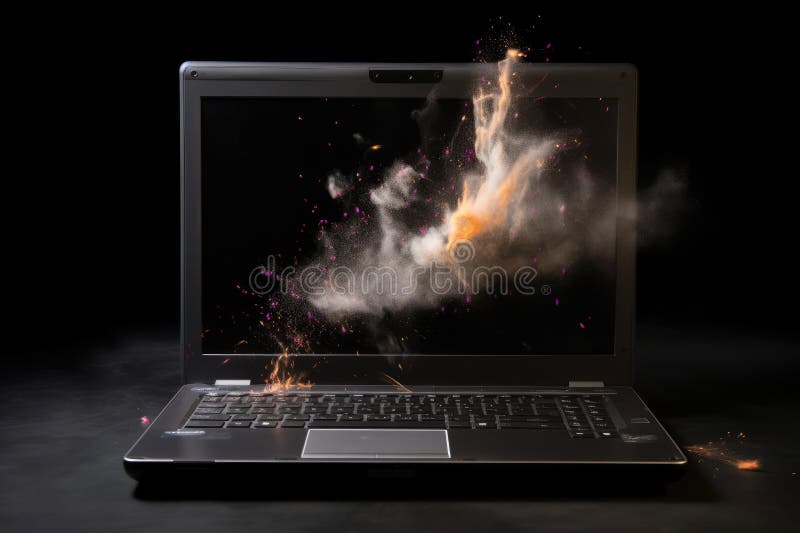 Dramatic Scene of Computer Components Undergoing Intense Overclocking ...