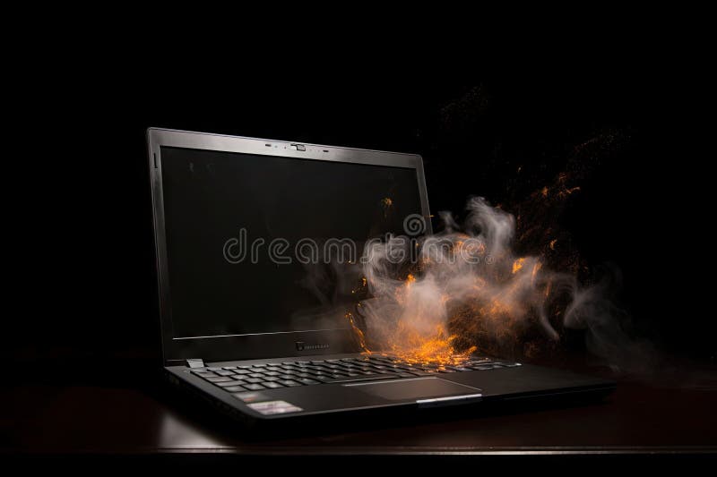 Dramatic Scene of Computer Components Undergoing Intense Overclocking ...