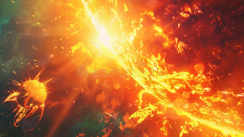Dramatic Scene of the Sun S Explosive Flares and Magnetic Storms ...