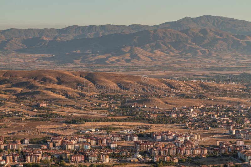 Dramatic Scenery of the Elazig City at Sunset Stock Photo - Image of ...