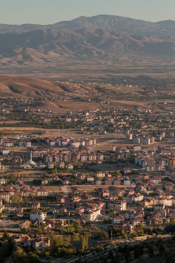 Dramatic Scenery of the Elazig City at Sunset Stock Photo - Image of ...