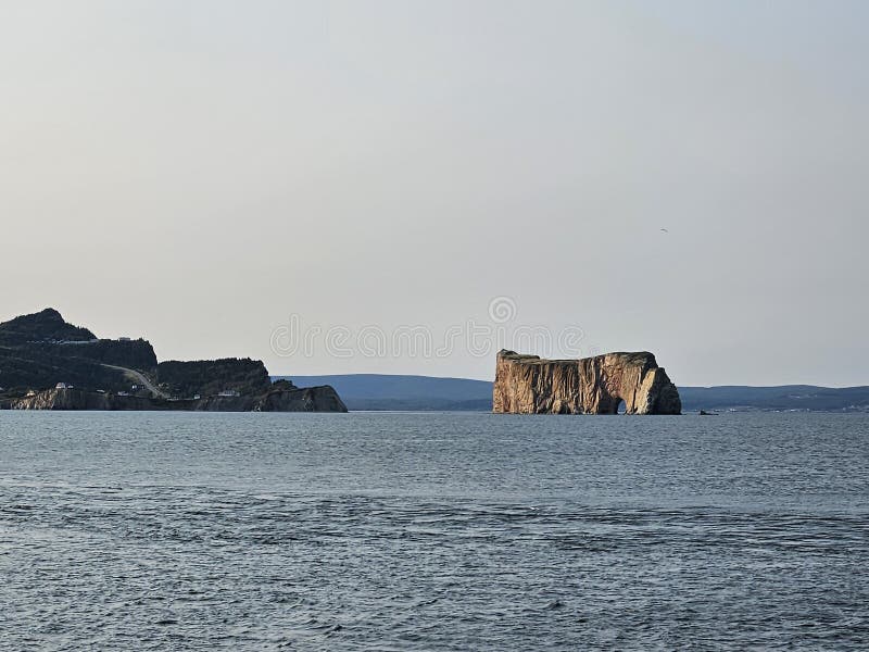 Dramatic Sea Stack Formation in Overcast Maritime Landscape Stock Photo ...
