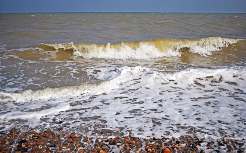 Beautiful Sea View of Dramatic Waves Stock Photo - Image of dramatic ...