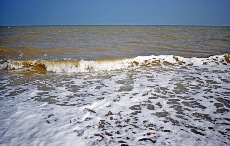 Beautiful Sea View of Dramatic Waves Stock Image - Image of background ...