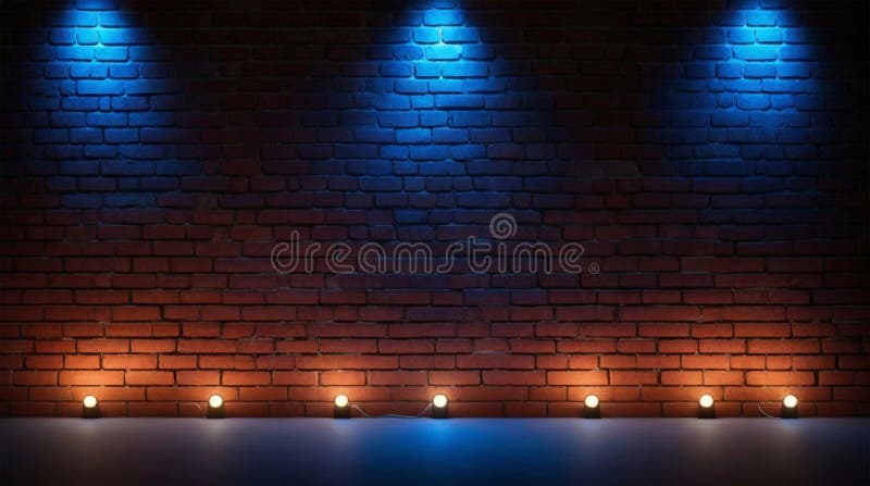 An Illuminated Scene Featuring a Prominent Spotlight, Casting Its Light ...