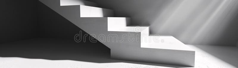 Dramatic Shadows and Highlights, Stark White Gradient Surface ...