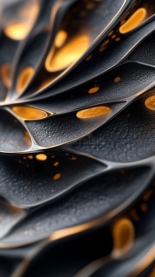 Dramatic Shapes Resembling Foliage Intertwine, Producing a Stunning ...