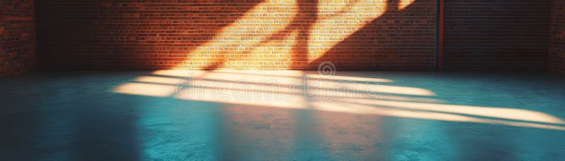 Dramatic Side Lighting Creates Depth in an Empty Room with Textured ...