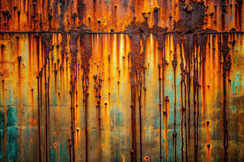 A Dramatic Silhouette of a Weathered Metal Panel Capturing the Gritty ...