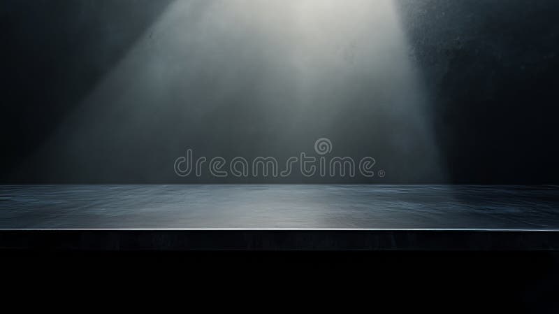 A Dramatic, Simple Matte Black Setting with a Spotlight for Luxury Item ...