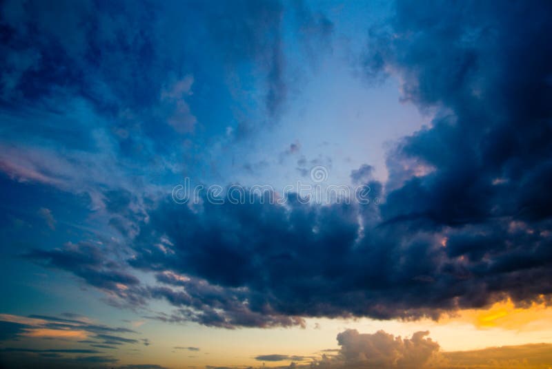 Dramatic sky stock image. Image of cloud, twilight, storm - 6020351