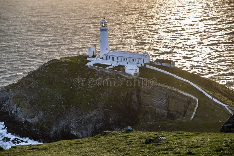 Dramatic Sky Above the Historic South Stack Lighthouse - Isle of ...