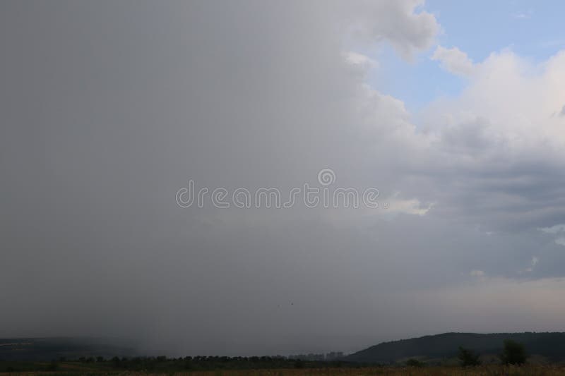 A Dramatic Sky with an Approaching Storm Creating Dark and Light ...