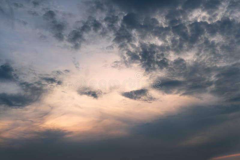 Dramatic Sky Backgrounds Beauty in Nature. Stock Photo - Image of dark ...