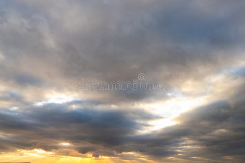 Dramatic Sky Background with Strong Blue Color , Nature Scene Stock ...