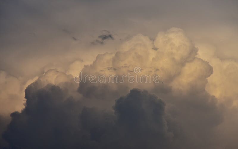 Dramatic Sky Clouds in Shadow Background Stock Image - Image of storm ...